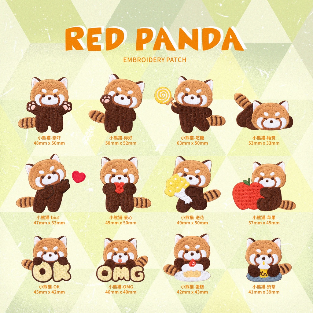 [Halangzu] Clothing Accessories/Embroidered Cloth Stickers/EMa/Cute Red ...