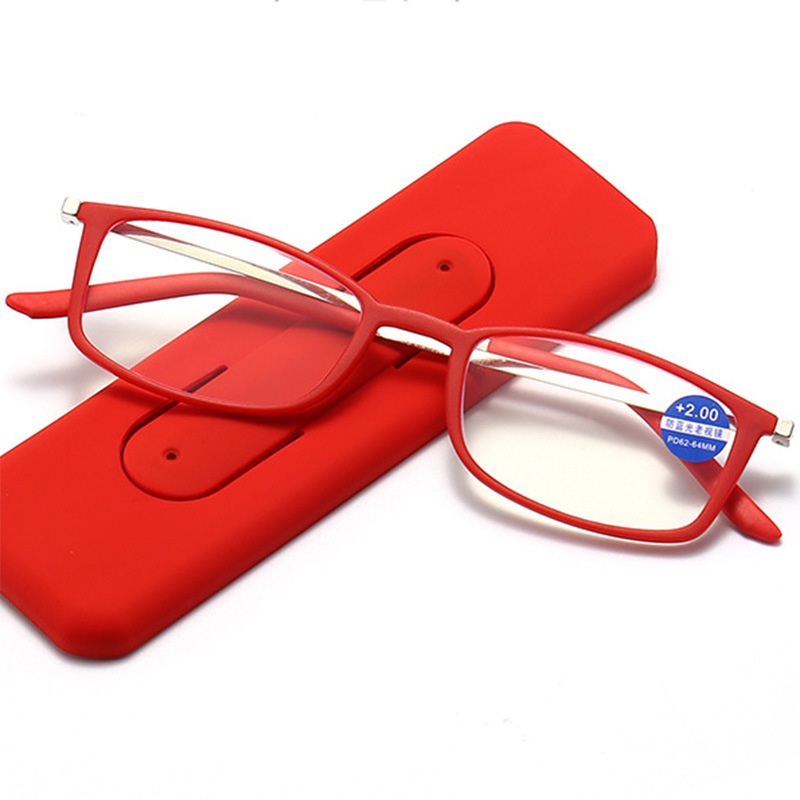 [+100°~+400°] Ultra light ultra thin portable reading glasses for men ...