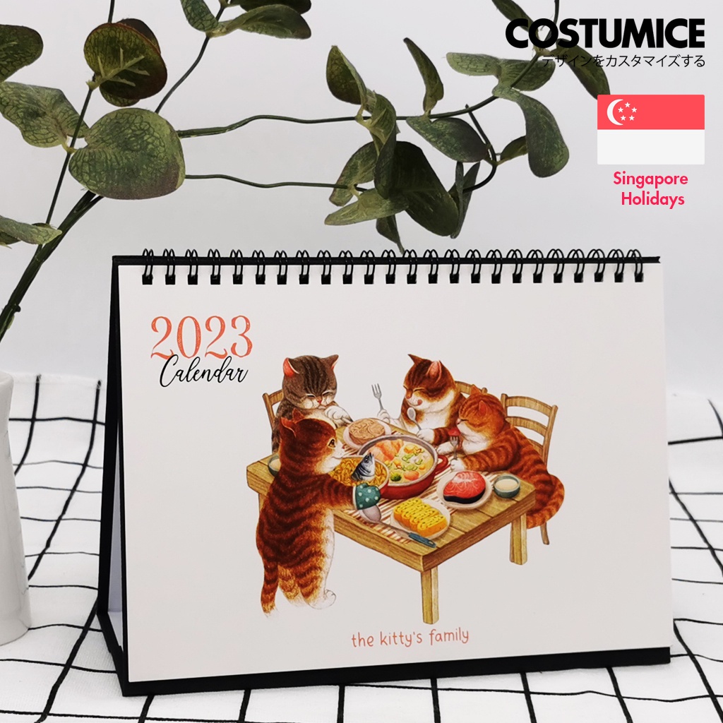 2023 Cute Kitty Family Cute Cats Singapore Desktop Calendar | Shopee ...