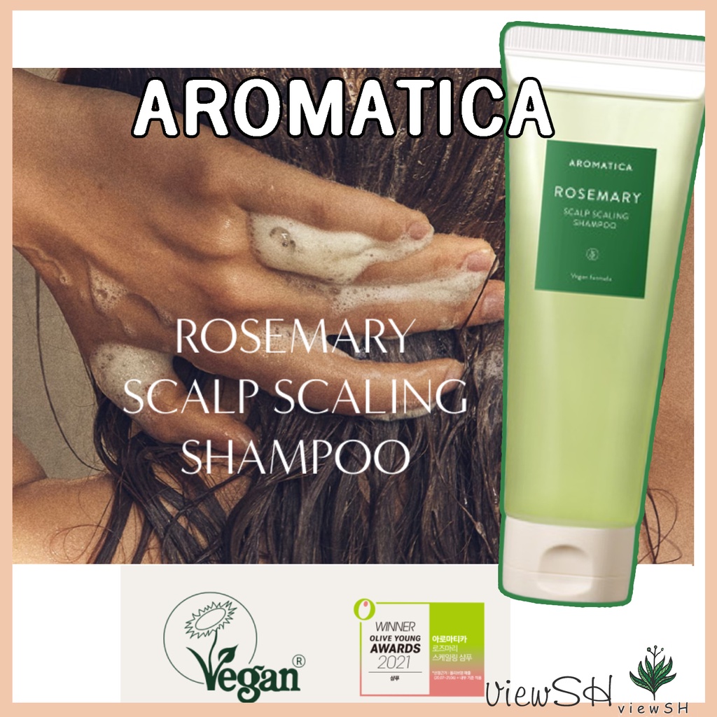 [AROMATICA] Rosemary Scalp Scaling Shampoo 180ml/400ml, Hairloss ...