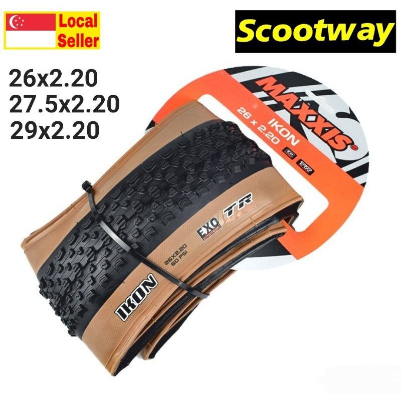 Maxxis Ikon EXO TR Brown Wall Tubeless Ready Tire | Shopee Singapore