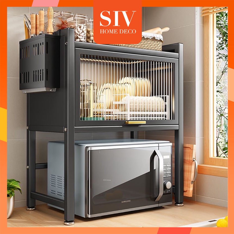SIV 2 Layer/Tingkat Expandable & Adjustable Microwave Cabinet Rack ...