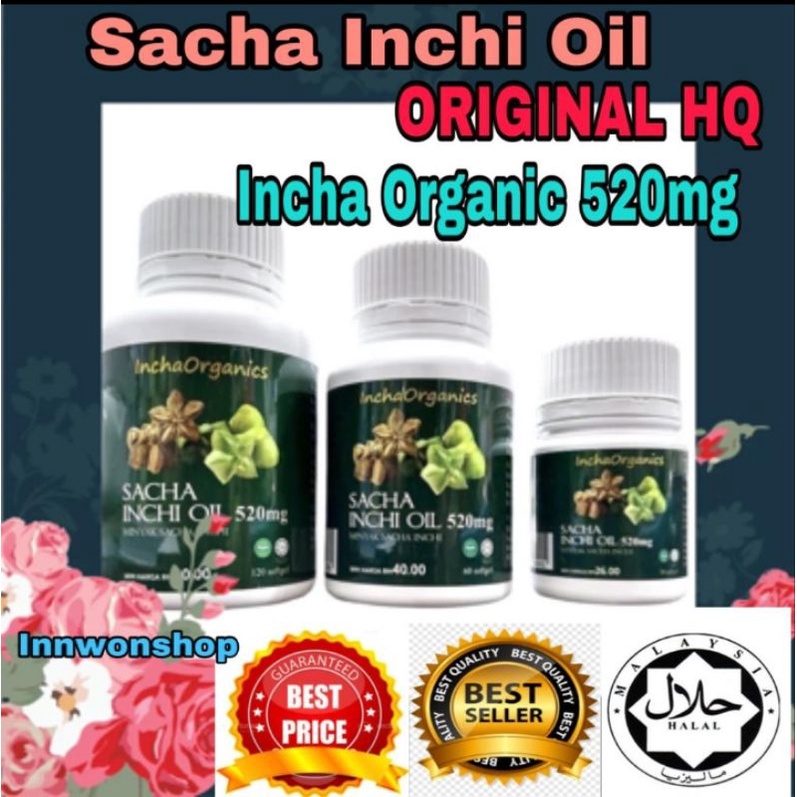 Sacha Inchi Oil Incha Organic Product- 1Botol 60softgel Vegetables ...