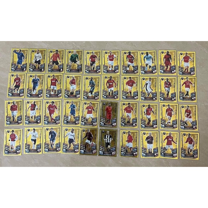 Full 41 Match Attax Legendary Card Set Season 2012 /13 (Ultra Rare Gold ...