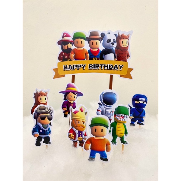 Stumble GUYS TOPPER/STUMBLE GUYS CAKE TOPPER/STUMBLE GUYS CAKE TOPPER ...