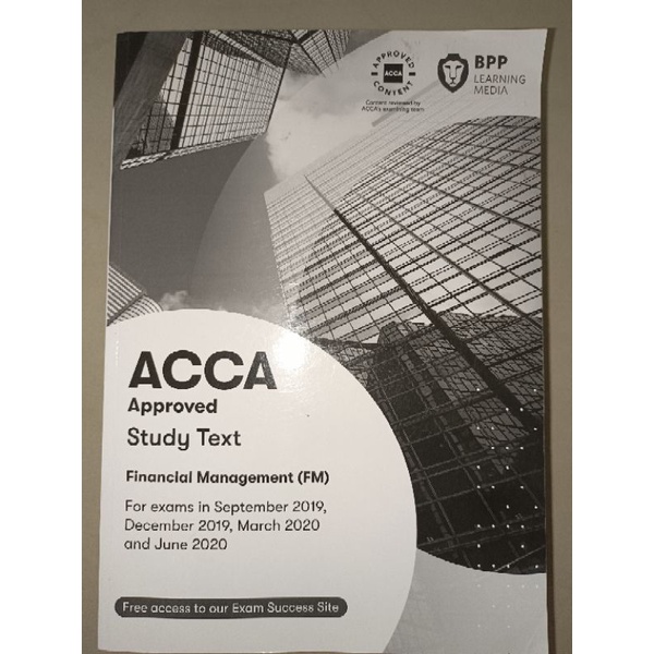 ACCA Approved Study Text - Financial Management (FM) | Shopee Singapore