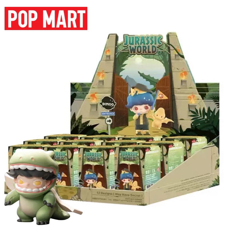 POPMART DIMOO Jurassic World Series Full Set Blind Box Action Figures ...