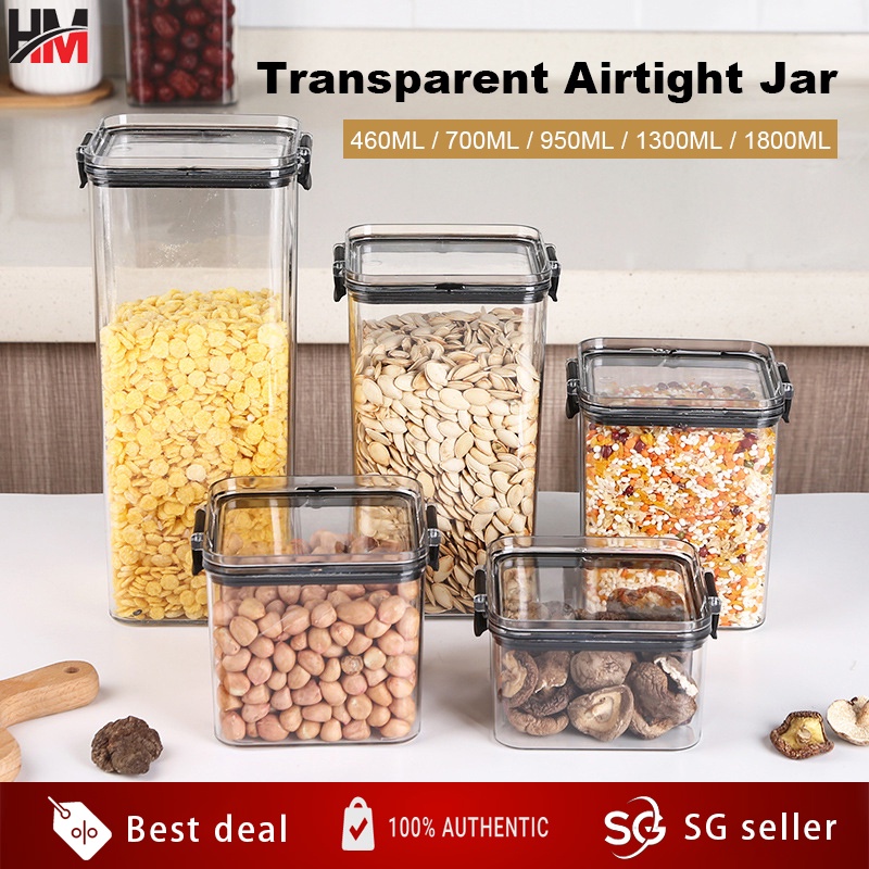 【Sg stock】Airtight Lock Food Container Kitchen Storage Dry Food with ...