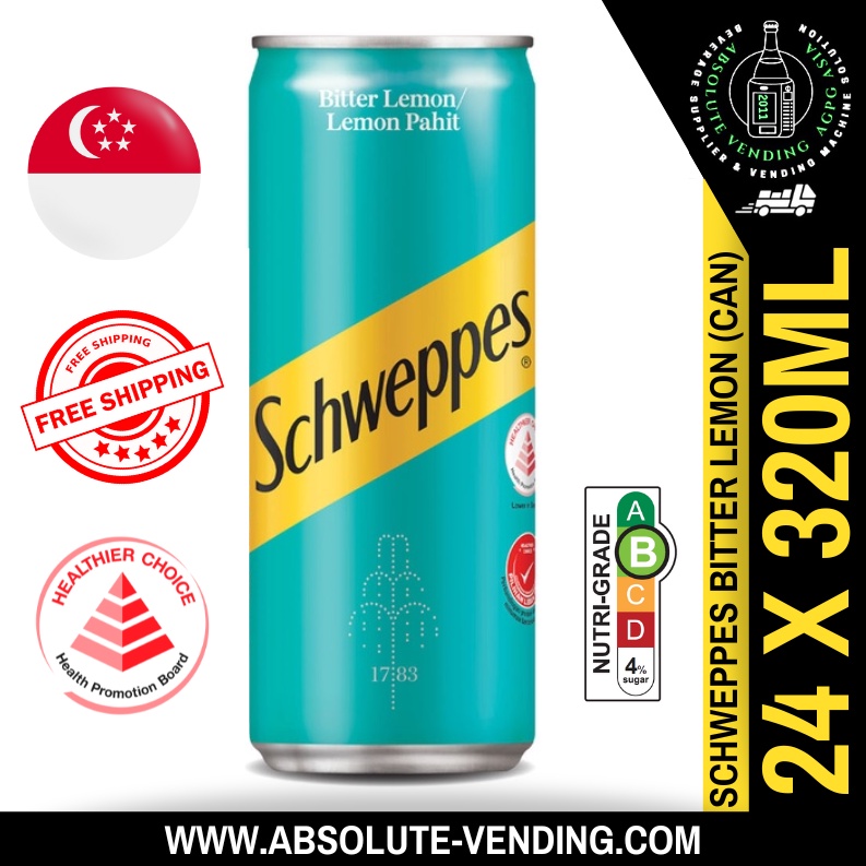 SCHWEPPES Bitter Lemon 320ML X 24 (CAN) | Shopee Singapore