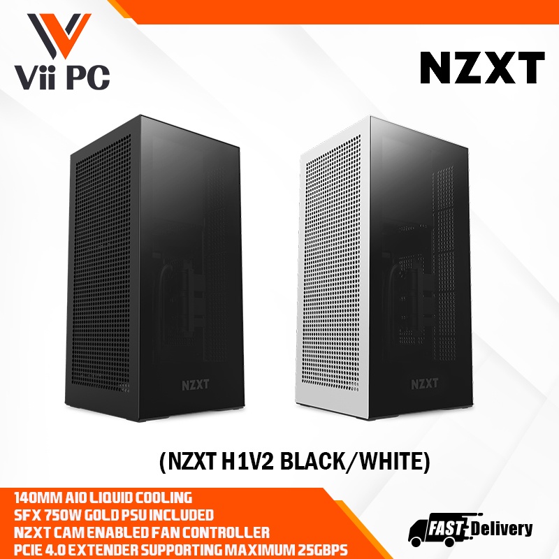 NZXT H1 V1 / H1 V2 - Mini-ITX PC case - (White OR Black OPTION ...