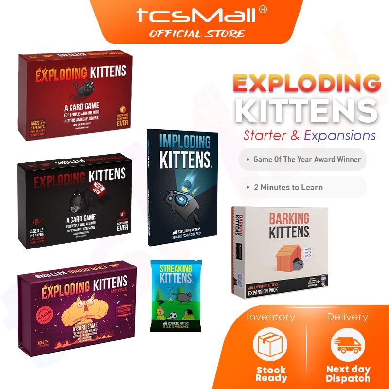Exploding Kittens Starter Expansion Nsfw Pack Imploding Cat Streaking