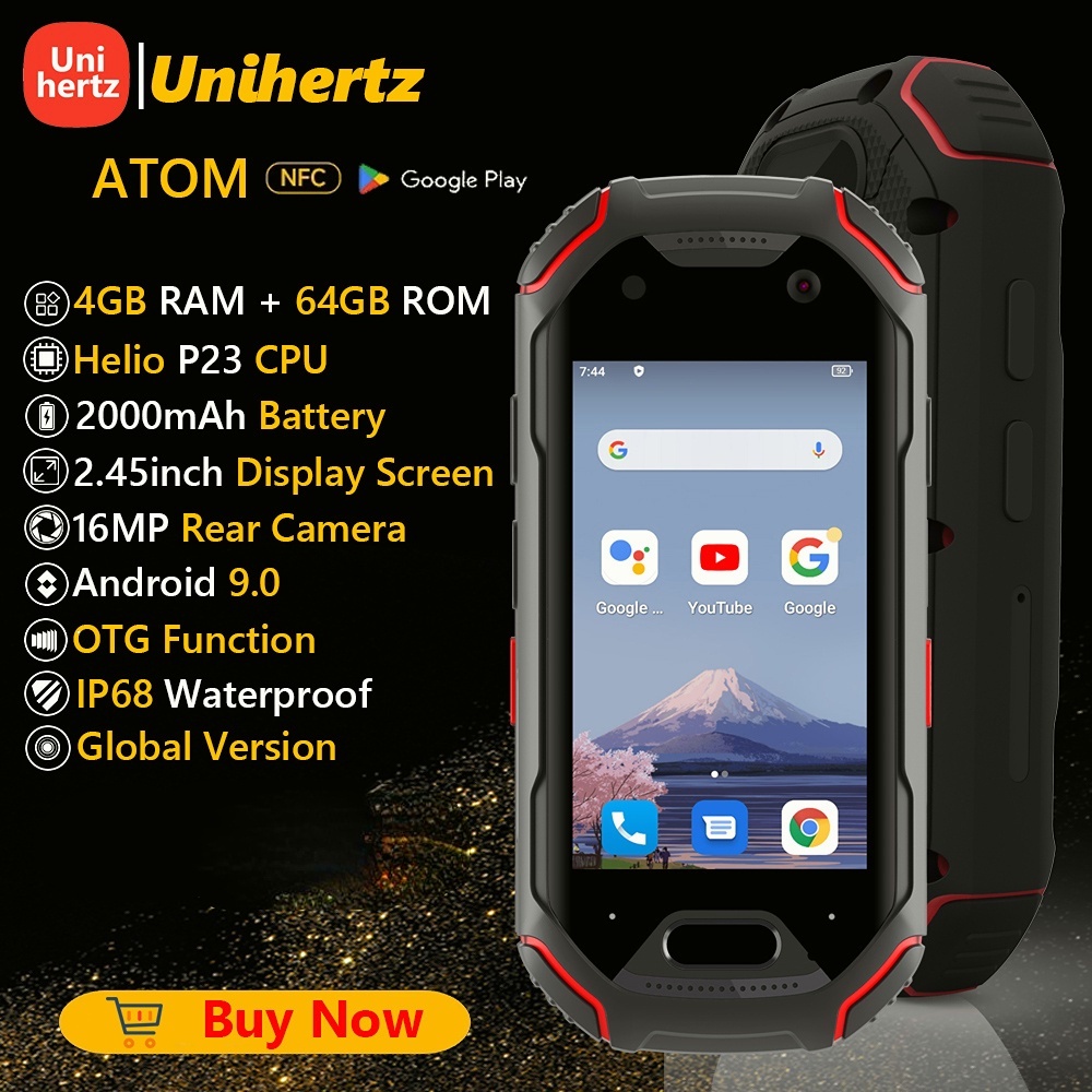 In Stock Unihertz ATOM World's Mini Rugged Smartphone 4GB 64GB Android ...