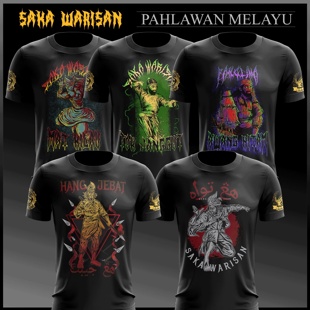 888.co x Saka Warisan Design Mat Kilau Awang Hitam Hang Tuah Jebat Tok ...
