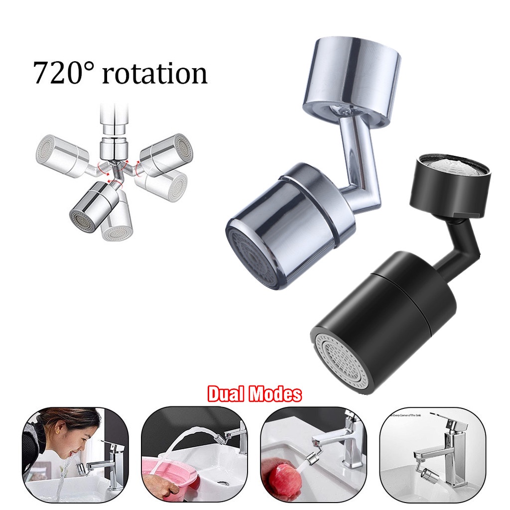 720 Degree Stainless Steel Universal Splash Filter Faucet Spray Head