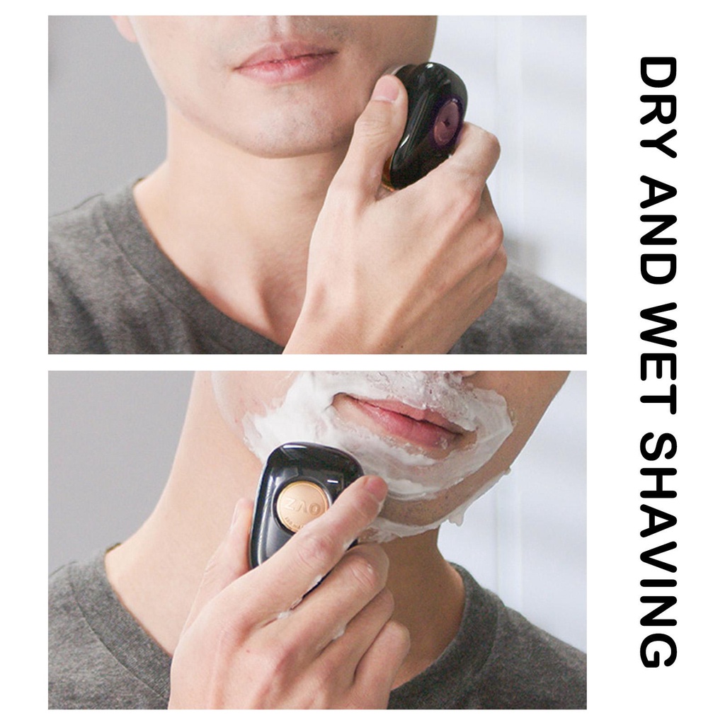 ZAO Electric Shaver Mini Portable Face Cordless Shavers Painless Small ...