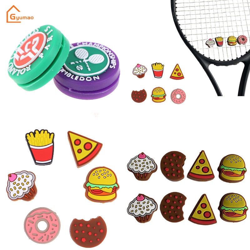 [cxGYMO] 1Pc Tennis Racket Shock Absorber Hamburger Pizza Tennis Racket ...