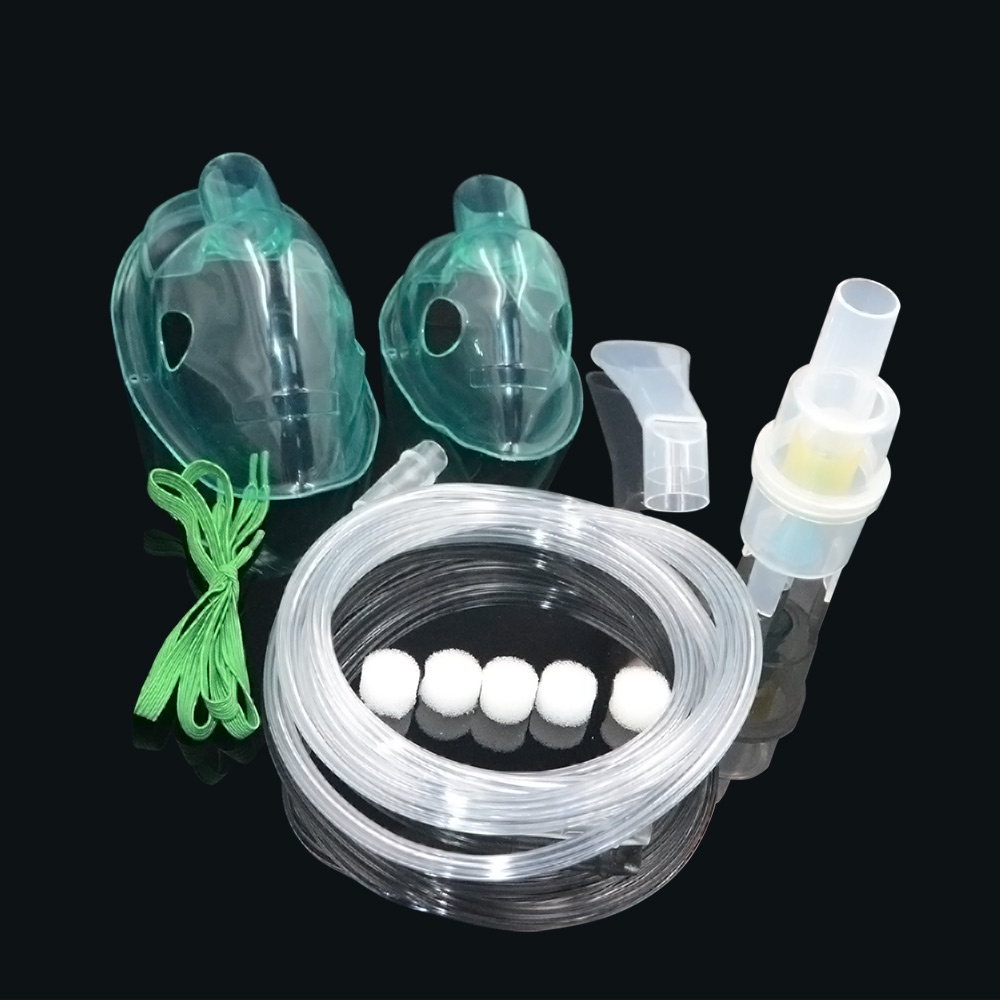 Asthma Inhaler Set Soft Tube Nebulizer Cup Mask Filters Air Compressor ...