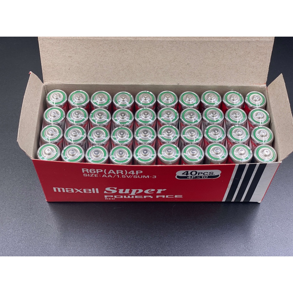 Box of 40pcs Maxell Super Power Ace Super Heavy Duty AAA Battery R03(AB ...