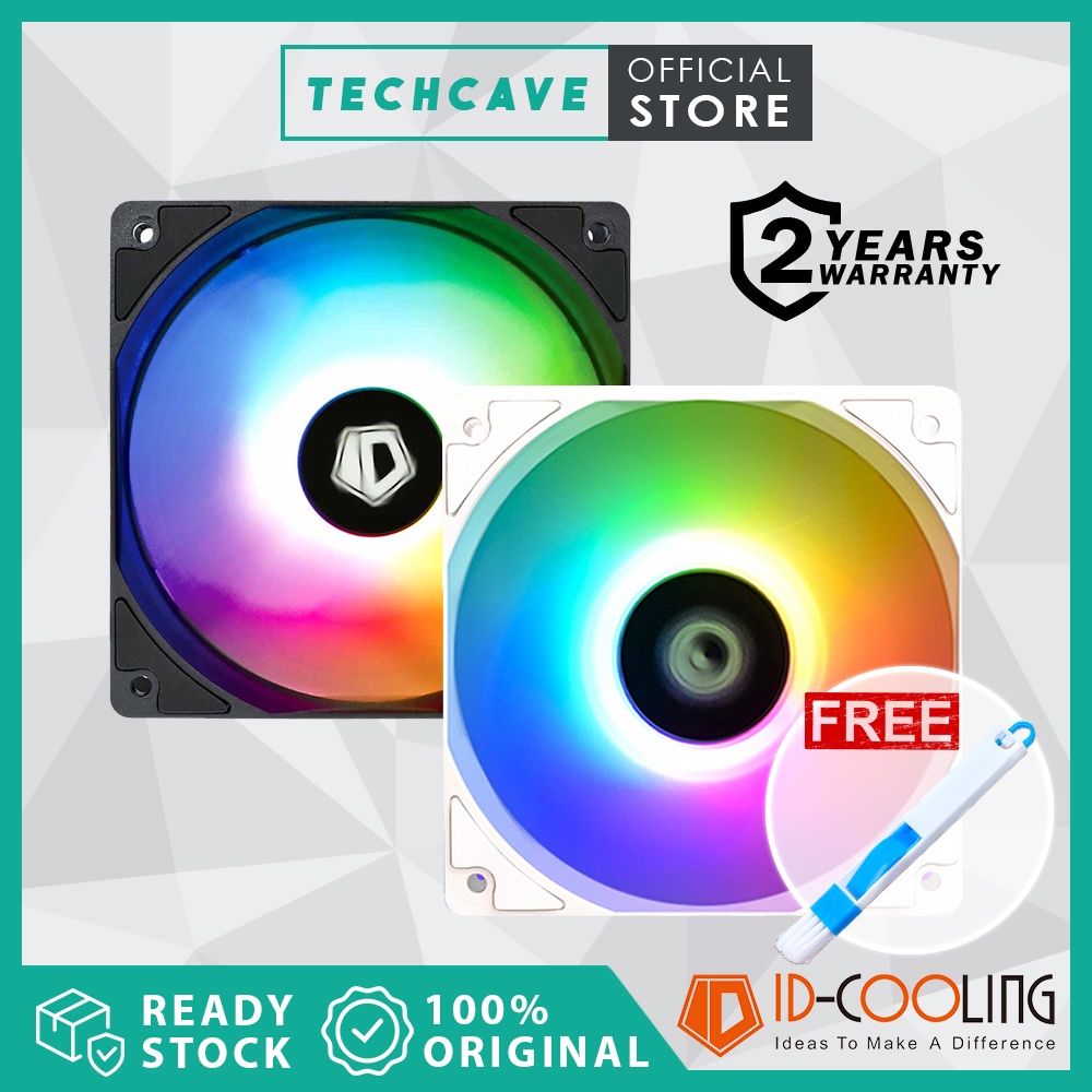 ID-Cooling XF-12025 ARGB PWM 120 MM PC Case Fan Trio Set - Black/ Snow Edition | Shopee Singapore