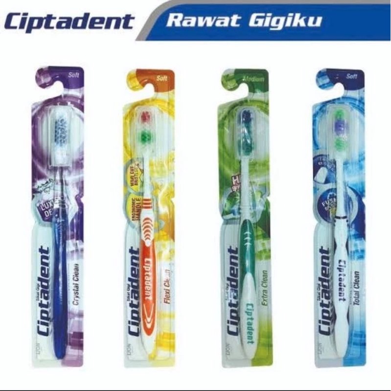 Ciptadent Toothbrush Crystal Clean/Diamond Clean/Extra Clean/Flexi ...