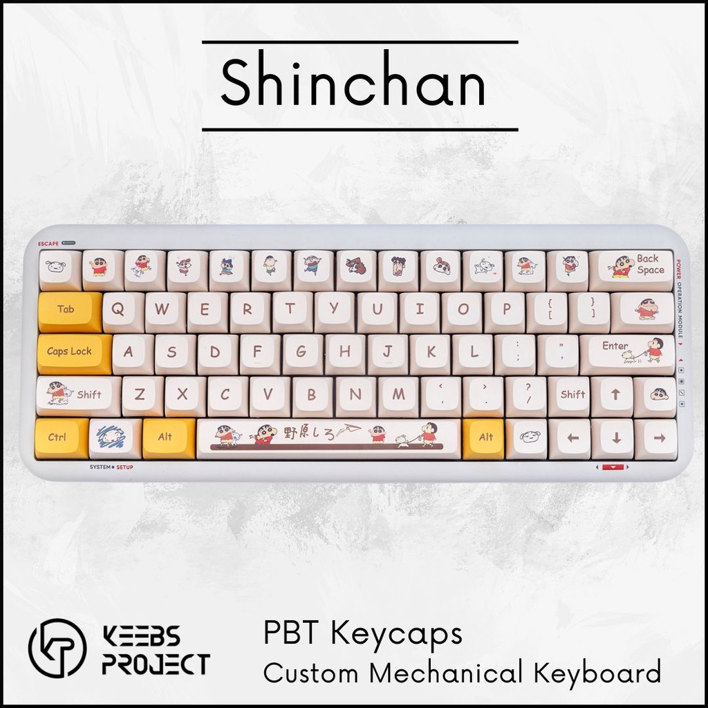 Shin chan Crayon XDA PBT Keycaps for Mechanical Keyboards | Shopee ...