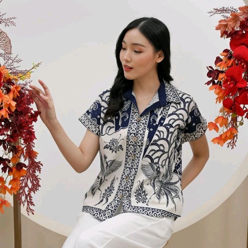 KEMEJA Women's Tops, Batik Shirt Models / Women's Batik Shirts 259 ...