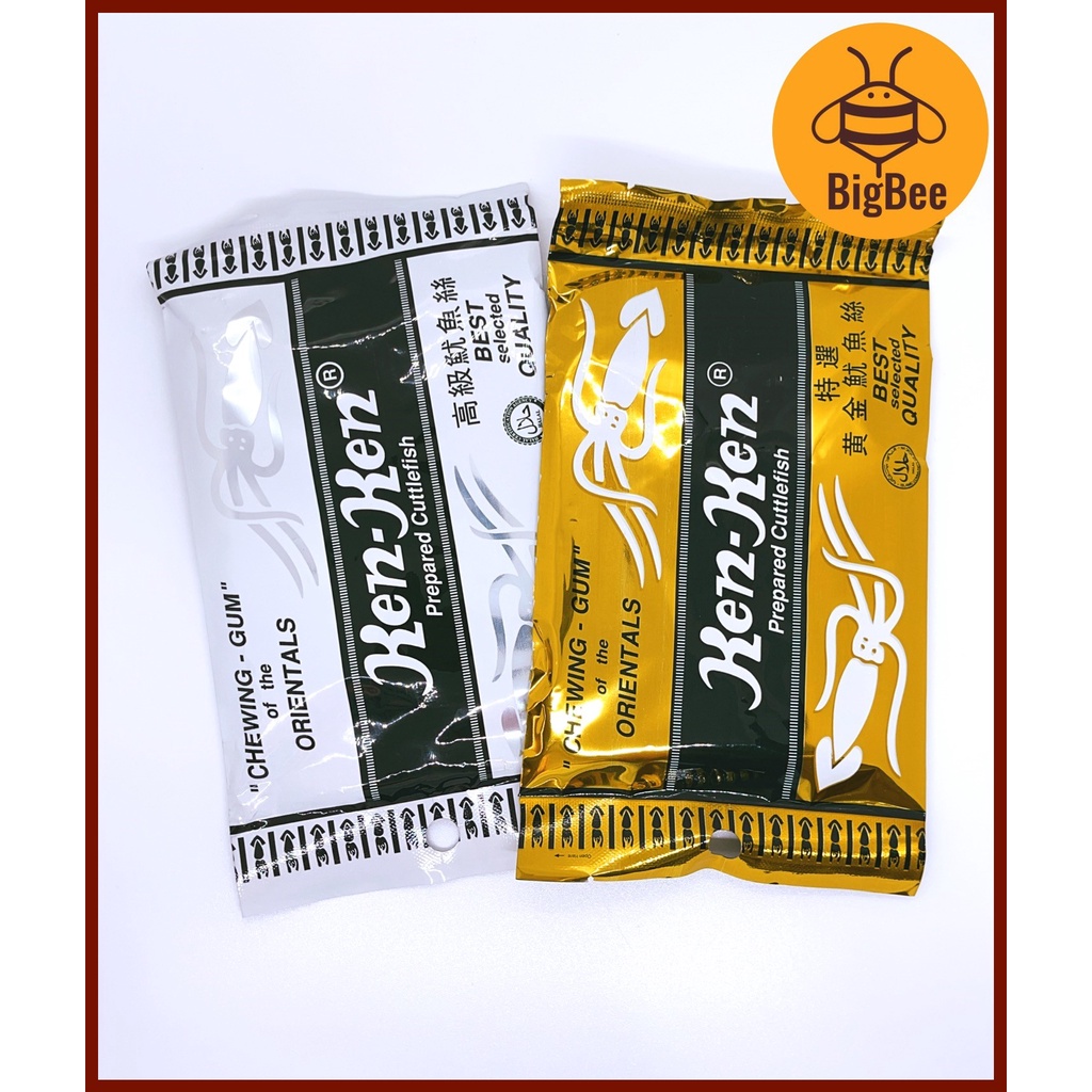 Ken Ken Cuttlefish - 10g x 4pkts Shredded Cuttlefish / 14g x 4pkts ...