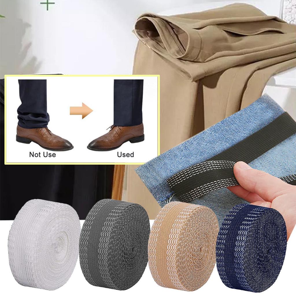 1/3/5/10M Iron-on Pants Edge Shorten Self-Adhesive Pants Mouth Paste ...