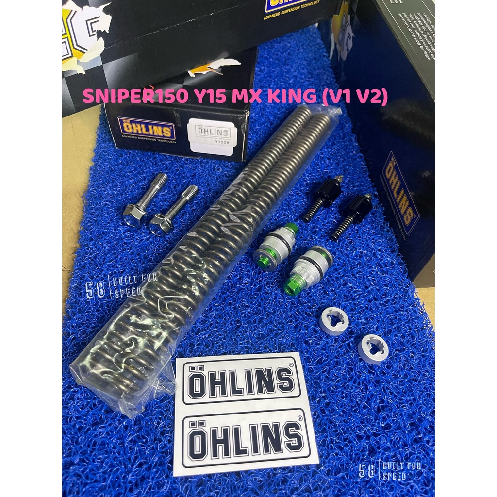OHLINS AEROX155 Y15 SNIPER150 Y16 FORK SPRING KIT ADJUSTABLE SNIPER155 ...