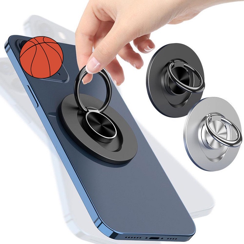 For iPhone 16 12 14 Pro Max Portable Magnetic Phone Holder Finger Grip ...