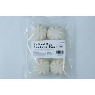 Salted Egg Custard Pau / Halal frozen food / Dim Sum / Bun | Shopee ...