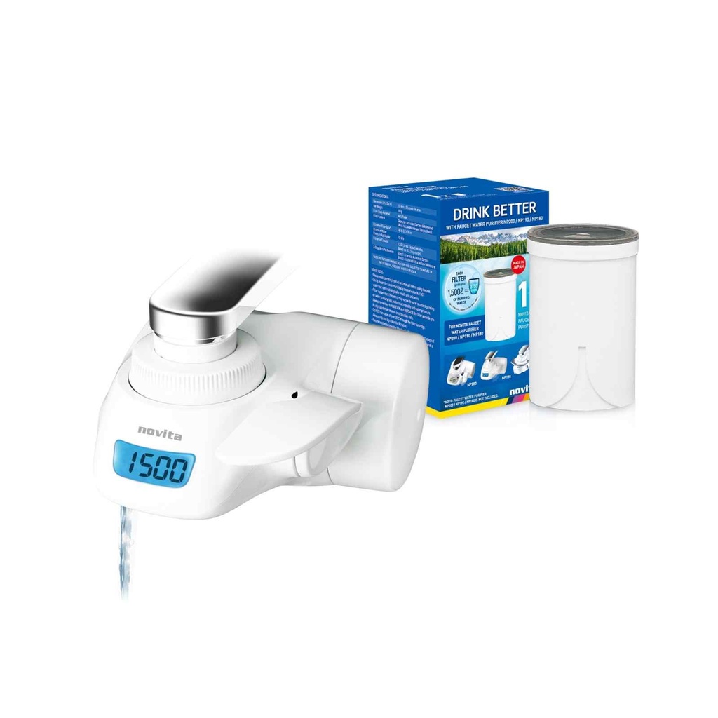 Bundle Deal: novita Faucet Water Purifier NP190 & Filter Pack | MADE IN ...
