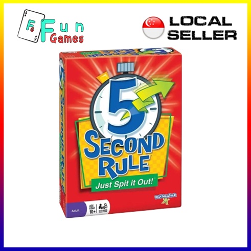 [SG STOCK] Five Second Rule Card Game Family Bonding and Kids Counting ...