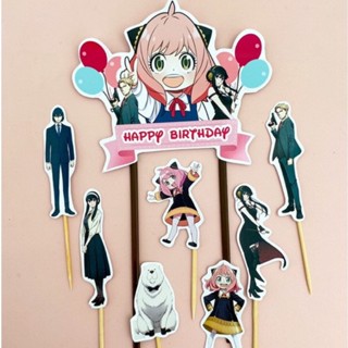 Anya X SPY FAMILY TOPPER/ANYA CAKE TOPPER/ANYA CAKE TOPPER/ANIME CAKE ...