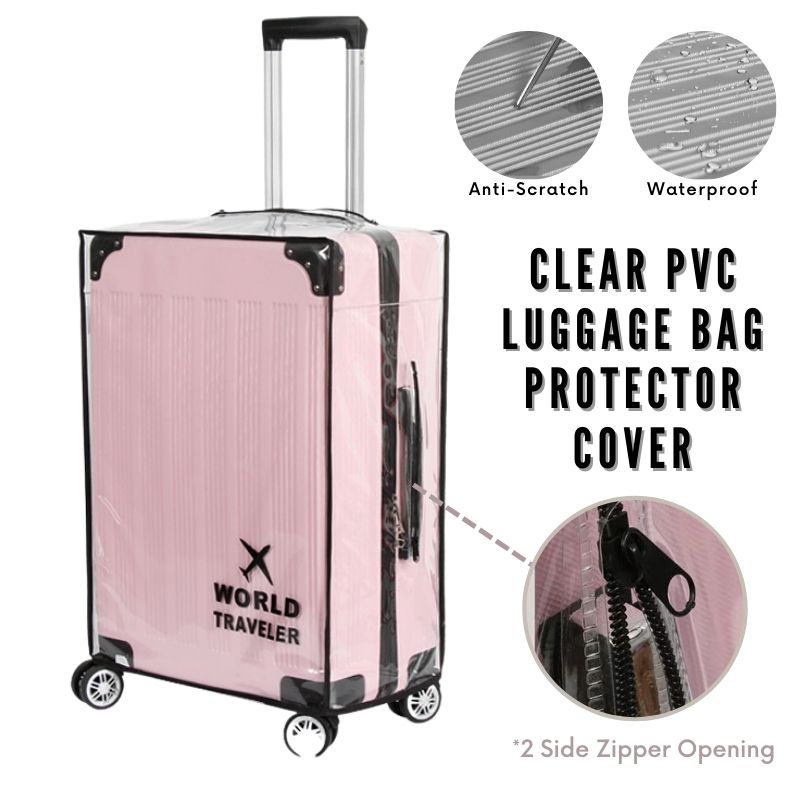 [New Arrival!!] World Travel Clear PVC Luggage Bag Protector Cover ...