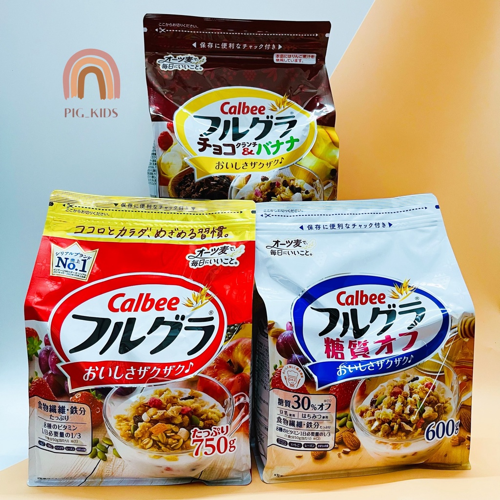 Japanese Calbee Fruit Cereal, Calbee Cereal for Weight Loss Diet, Mixed ...