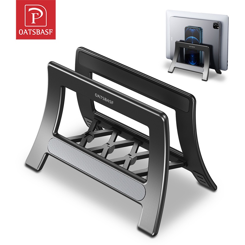 OATSBASF Vertical Laptop Stand Desktop Gravity Holder For laptop and ...