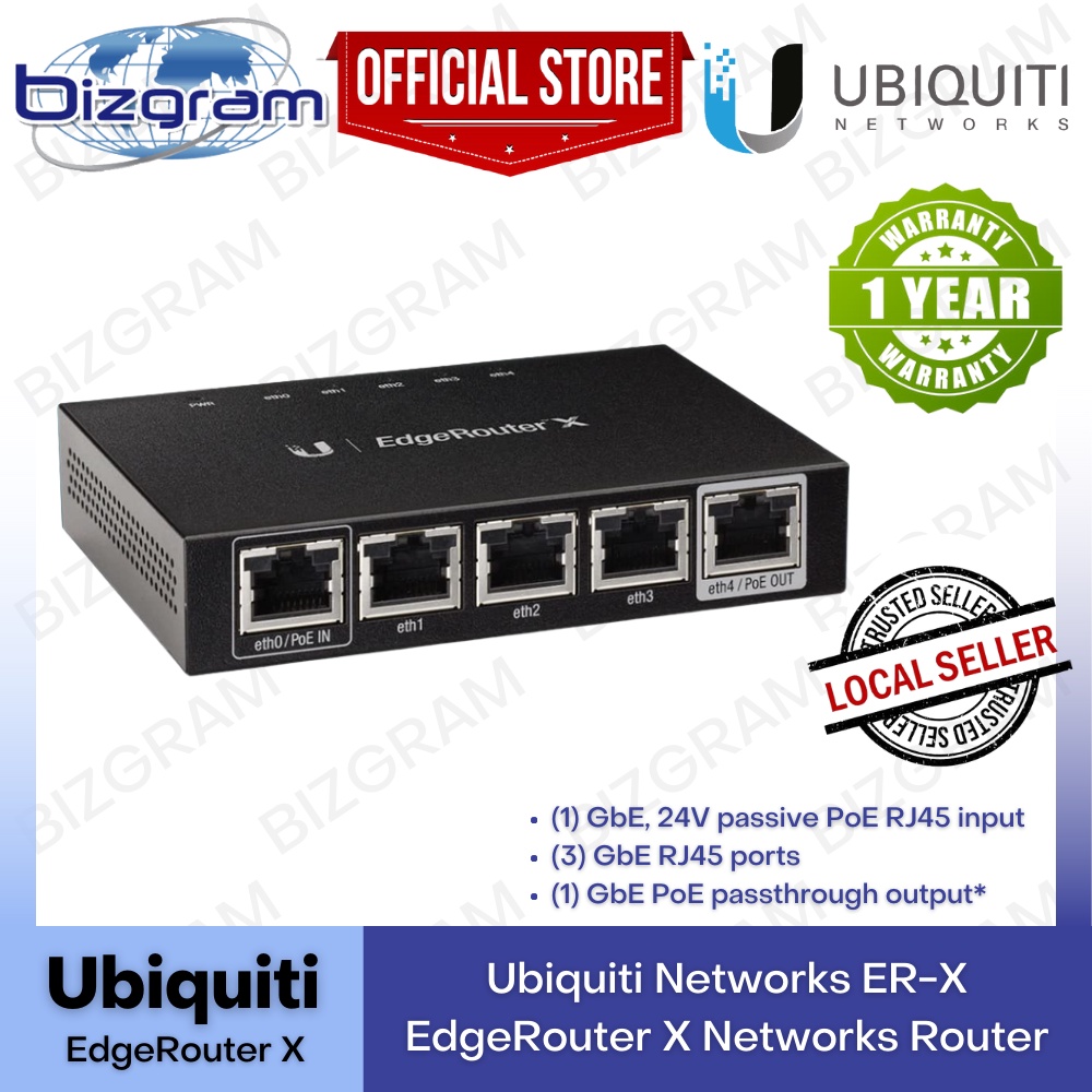 Ubiquiti Networks ER-X EdgeRouter X Networks Router | Shopee Singapore