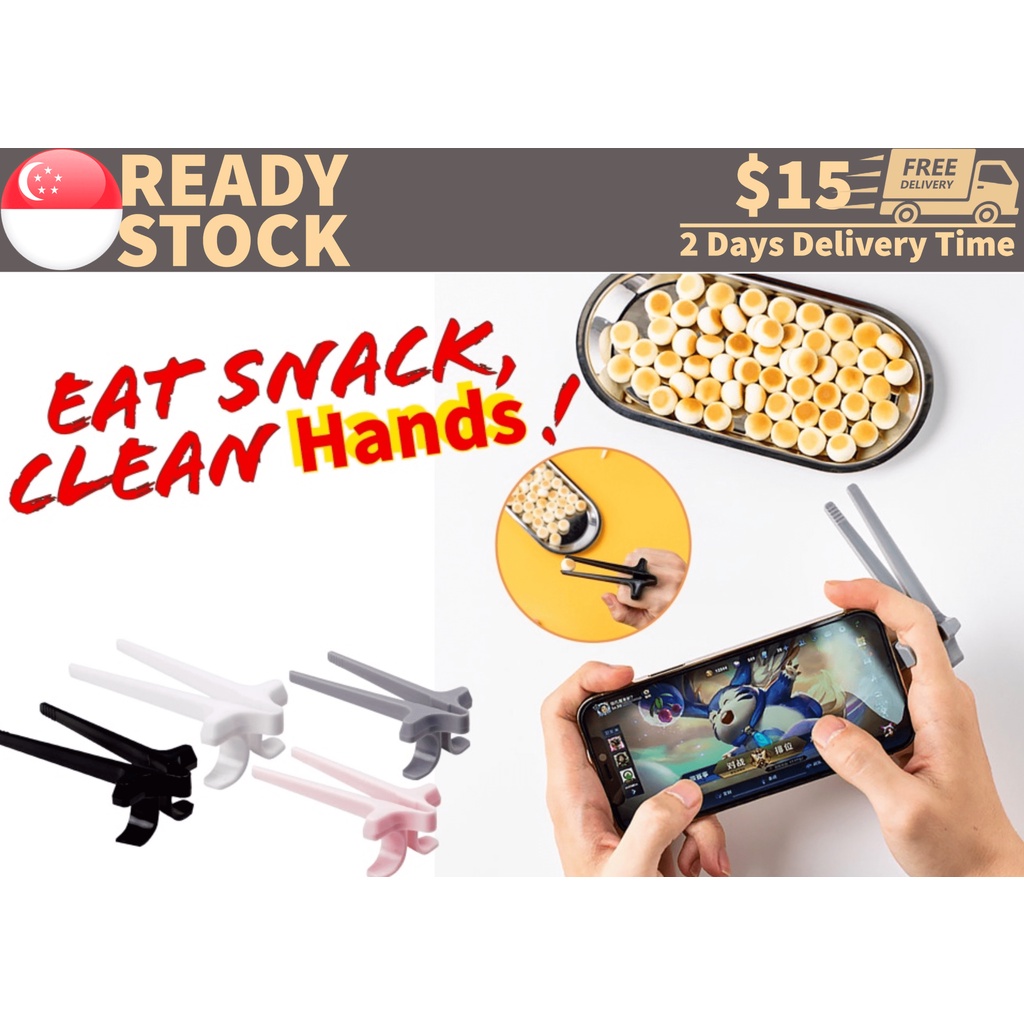 [SG STOCK] Snack Clipper Lazy Gaming Chopstick Gaming Chopsticks Cell ...