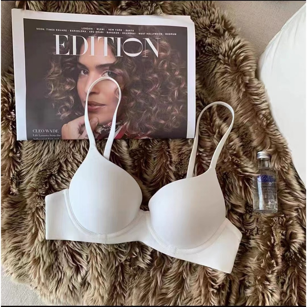 Women Push Up Bra Wired Seamless Sexy Deep V Underwear Lingerie Female ...