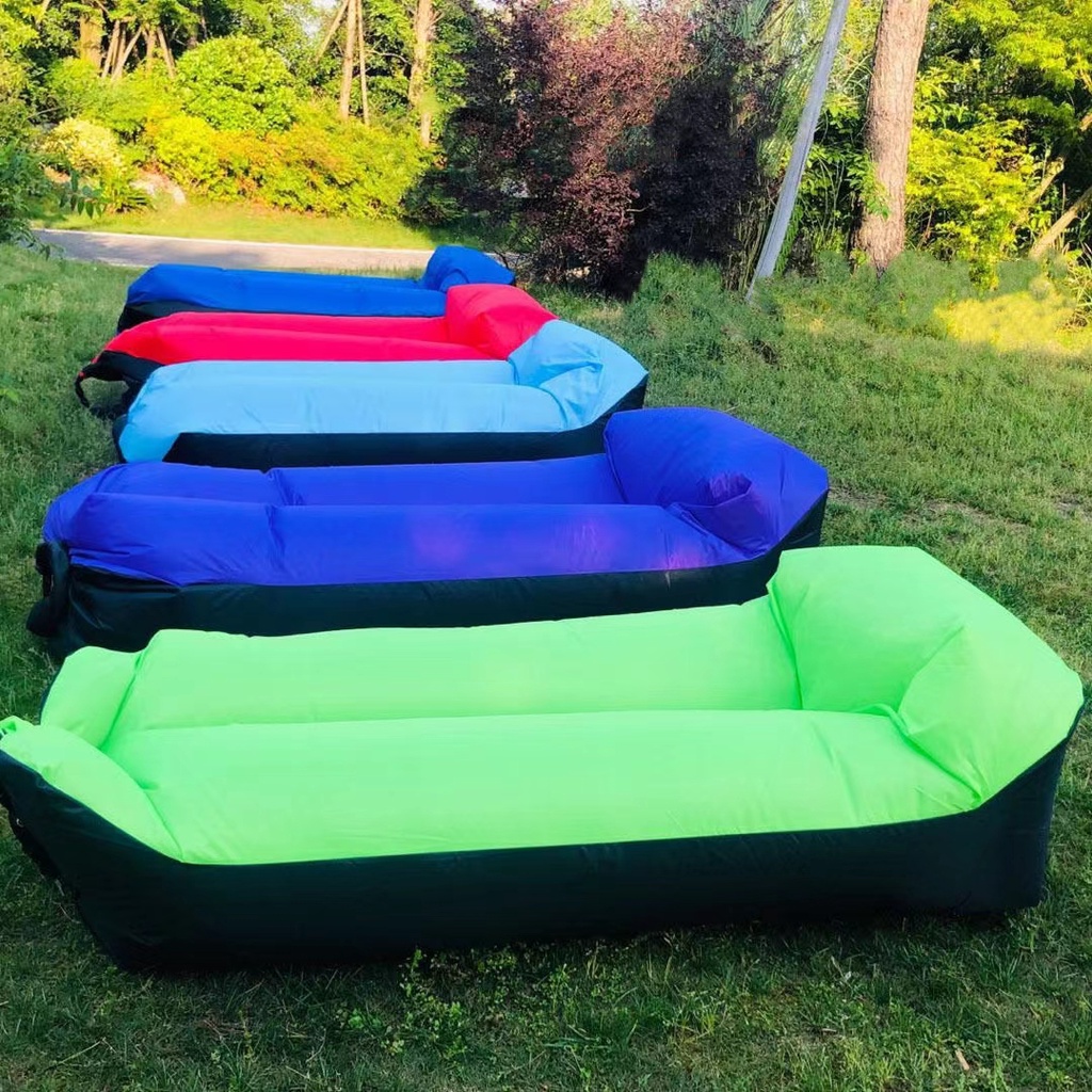 [ Available ] Inflatable Lazy Sofa Bed Outdoor New Portable Air Bed ...