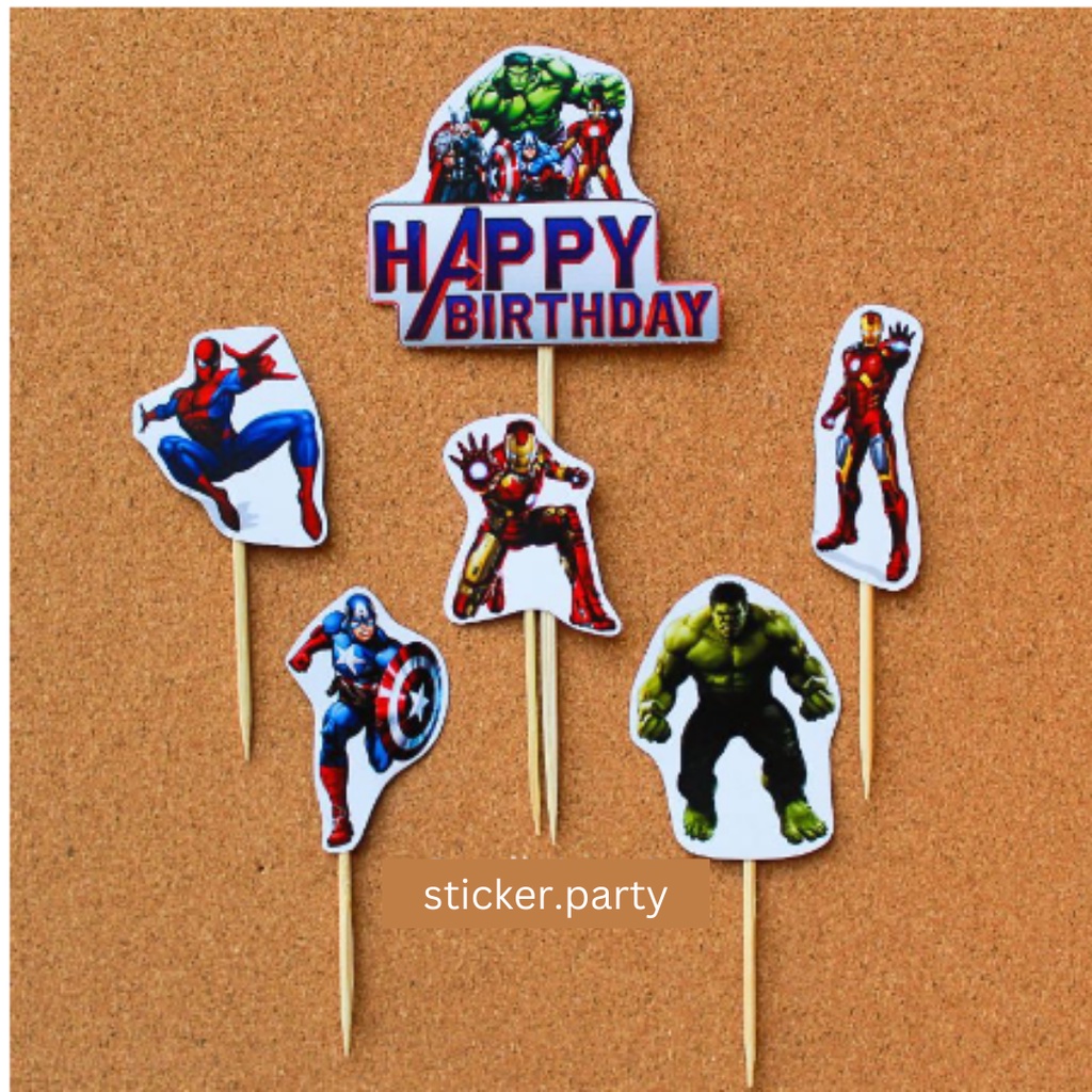 Topper TOPPER SPIDERMAN TOPPER Cake TOPPER TART IRONMAN CAPTAIN AMERICA ...