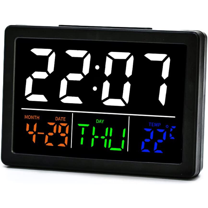 Digital Alarm Clock with Snooze with 5.3" Large Time Display ...