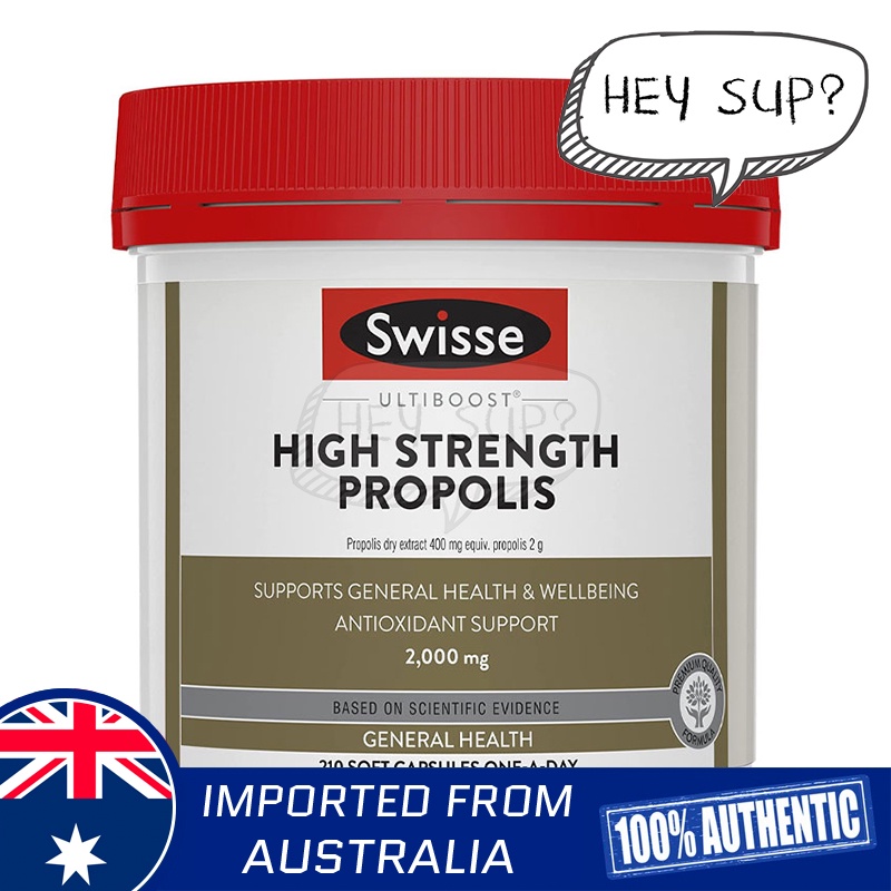 Swisse Ultiboost High Strength Propolis 2000mg 210 Tablets | Shopee ...