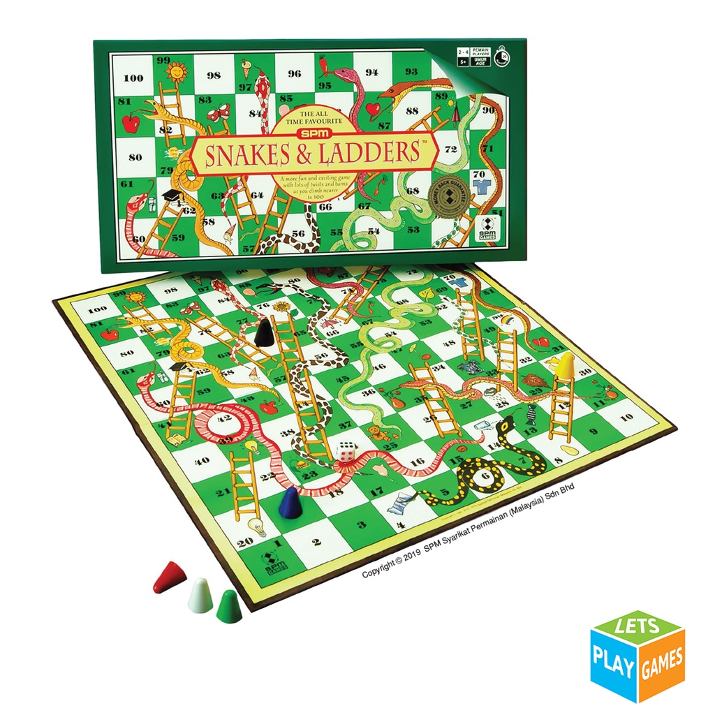 [SPM Games] Snakes & Ladders Board Game (SPM102) | Shopee Singapore