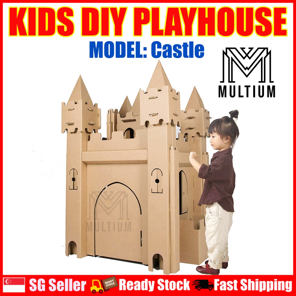 Giant Castle 3D DIY Cardboard Toy House For Kids Fun | DIY Craft For ...
