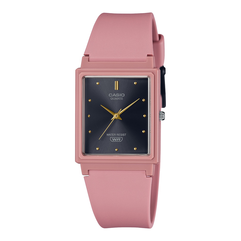 Casio General Women's MQ-38UC-4A Analog Display Pink Resin Strap Watch ...