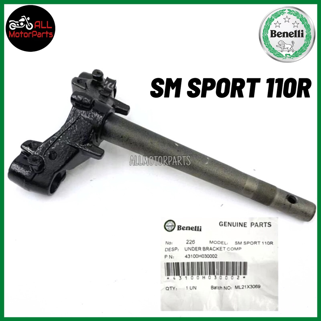 SM SPORT 110R FORK-T STEERING STAND STEM LOWER BRACKET UNDER BREKET ...