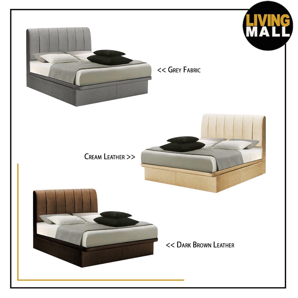 Living Mall Adele SBD 16" Storage Bed Frame w/ Mattress Option In 3 ...
