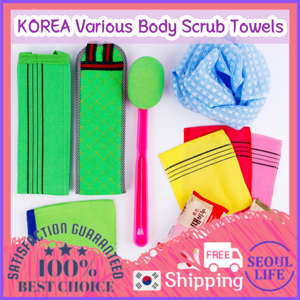 Made In Korea Italy Towel Body Scrub Glove Korean Italy Exfoliating ...